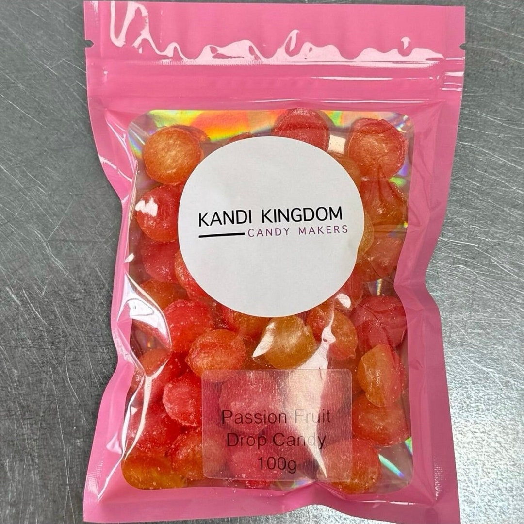 Passion Fruit Hard Candy Drops: Handmade Boiled Sweets - Etsy