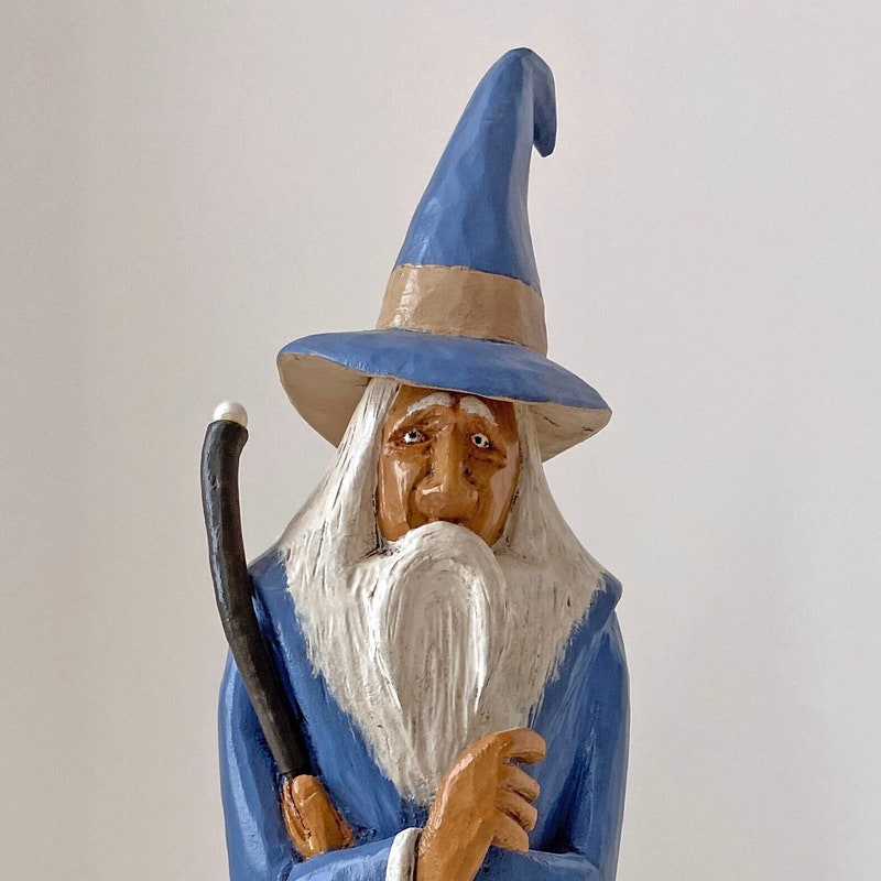 Hand Carved Wizard - Etsy