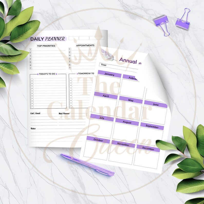 2025 Printable Planner Template INSTANT DOWNLOAD A3/US Letter Size ...