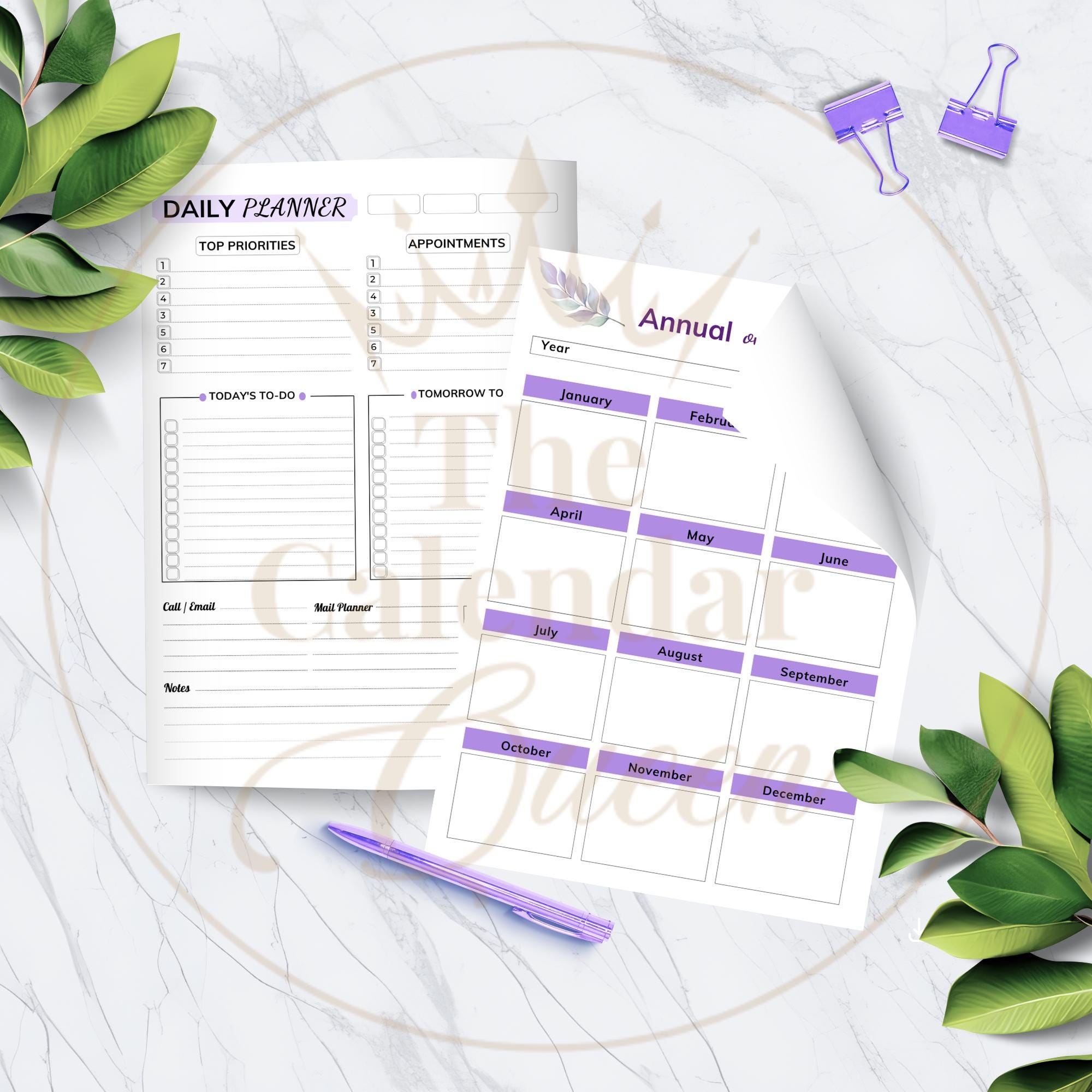 2025 Printable Planner Template INSTANT DOWNLOAD A3/US Letter Size ...