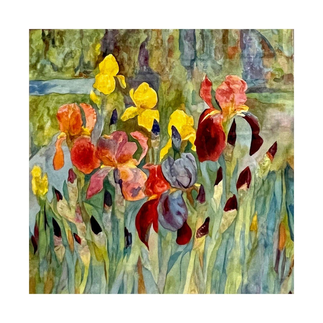 Iris Flower Poster Art Print by Grant Nixon – Perfect Gift for ...