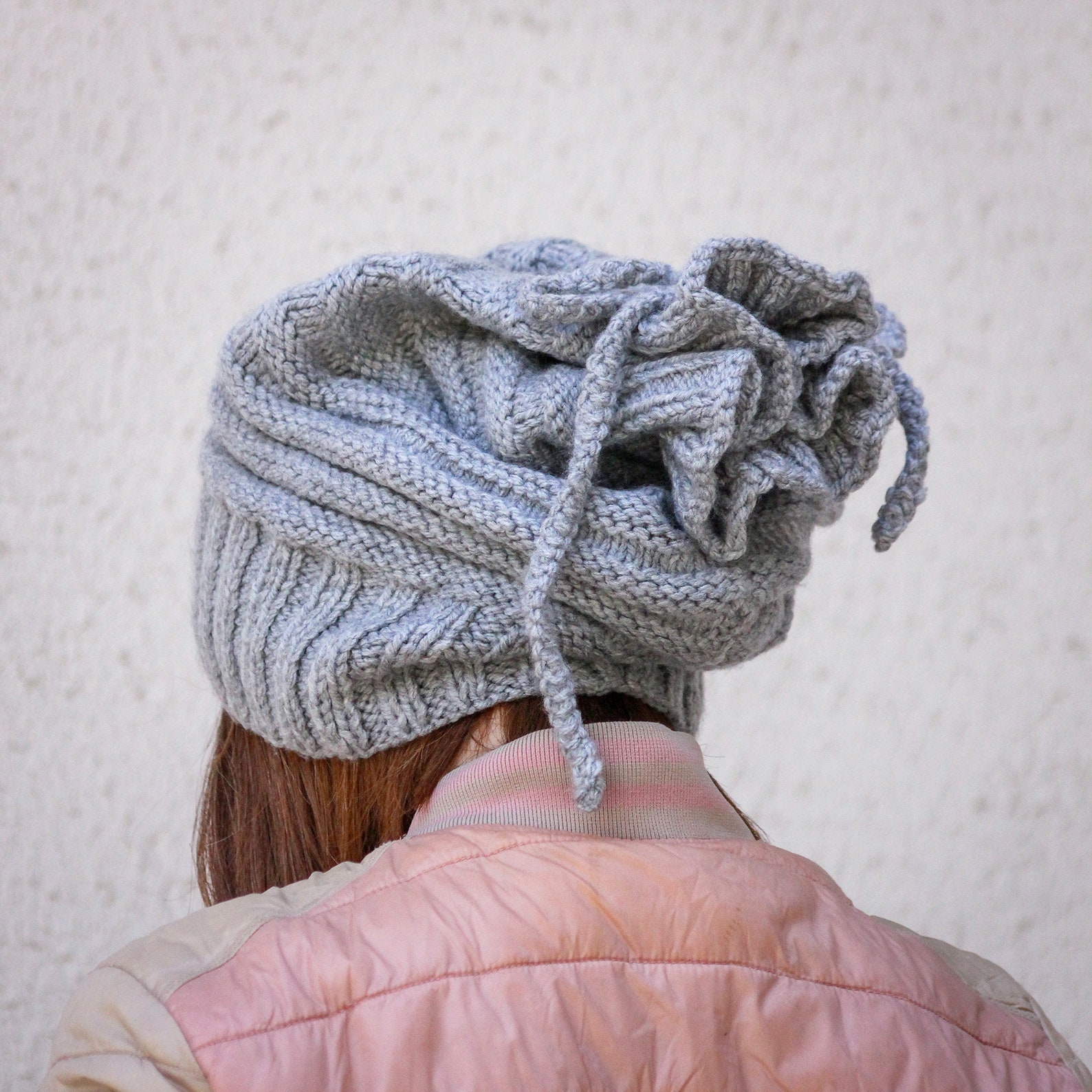 Multi-purpose Slouchy Beanie, Accordion Embroidered Hat, Winter Crochet ...