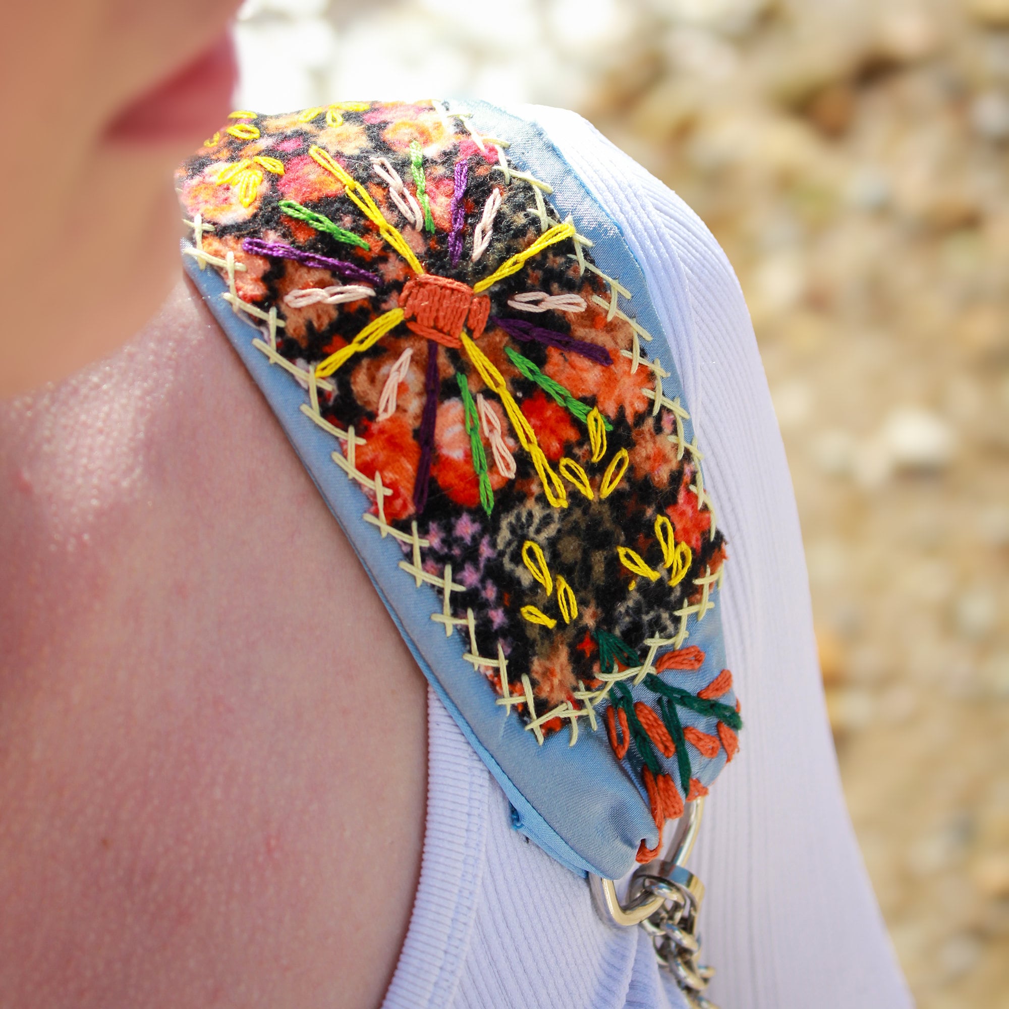 Unique Handmade Bag Inspired by Japanese Boro Art, Satin Boho Tote Bag ...