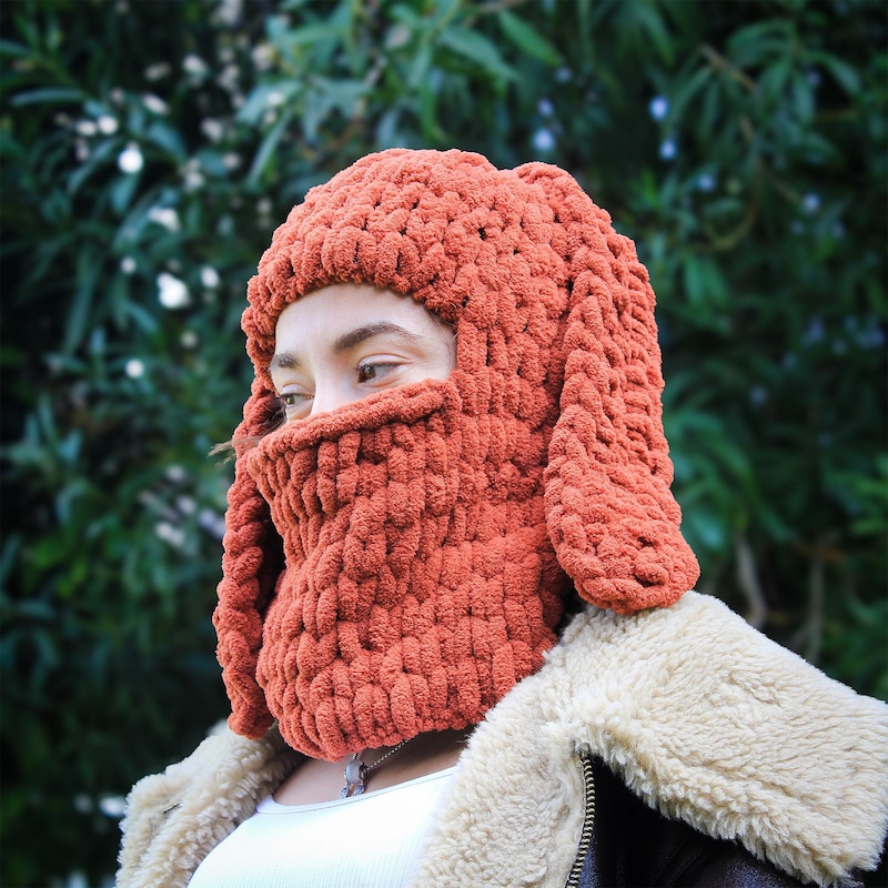 Fuzzy Ski Mask - Etsy