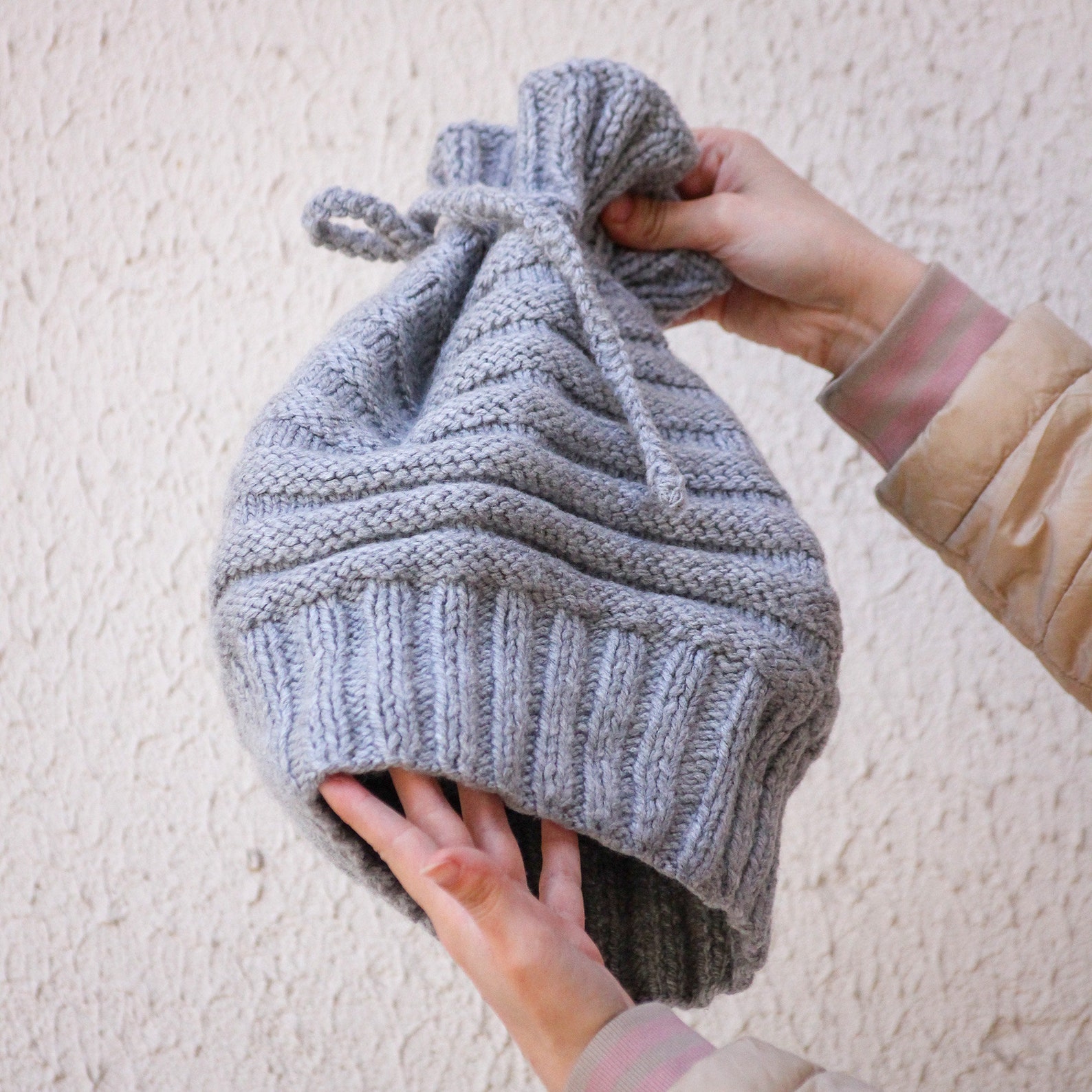 Multi-purpose Slouchy Beanie, Accordion Embroidered Hat, Winter Crochet ...