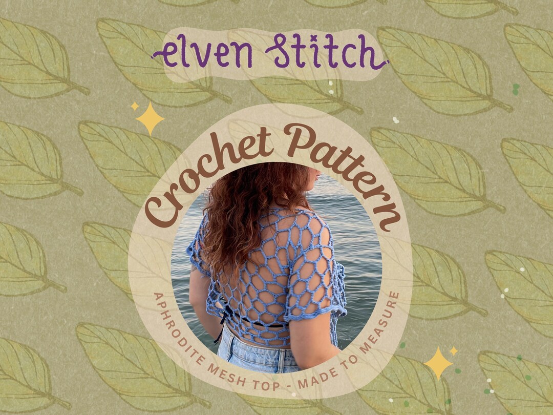Aphrodite Mesh Top Crochet Pattern – Goddess Cover-up (PDF Pattern) - Etsy