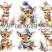 22 JPG Christmas Deer, Watercolor Animals, Watercolour Christmas ...