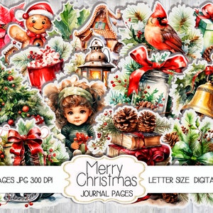 Junk Journal Digital, Junk Journal Kit, Scrapbook Paper, Digital Papers ...