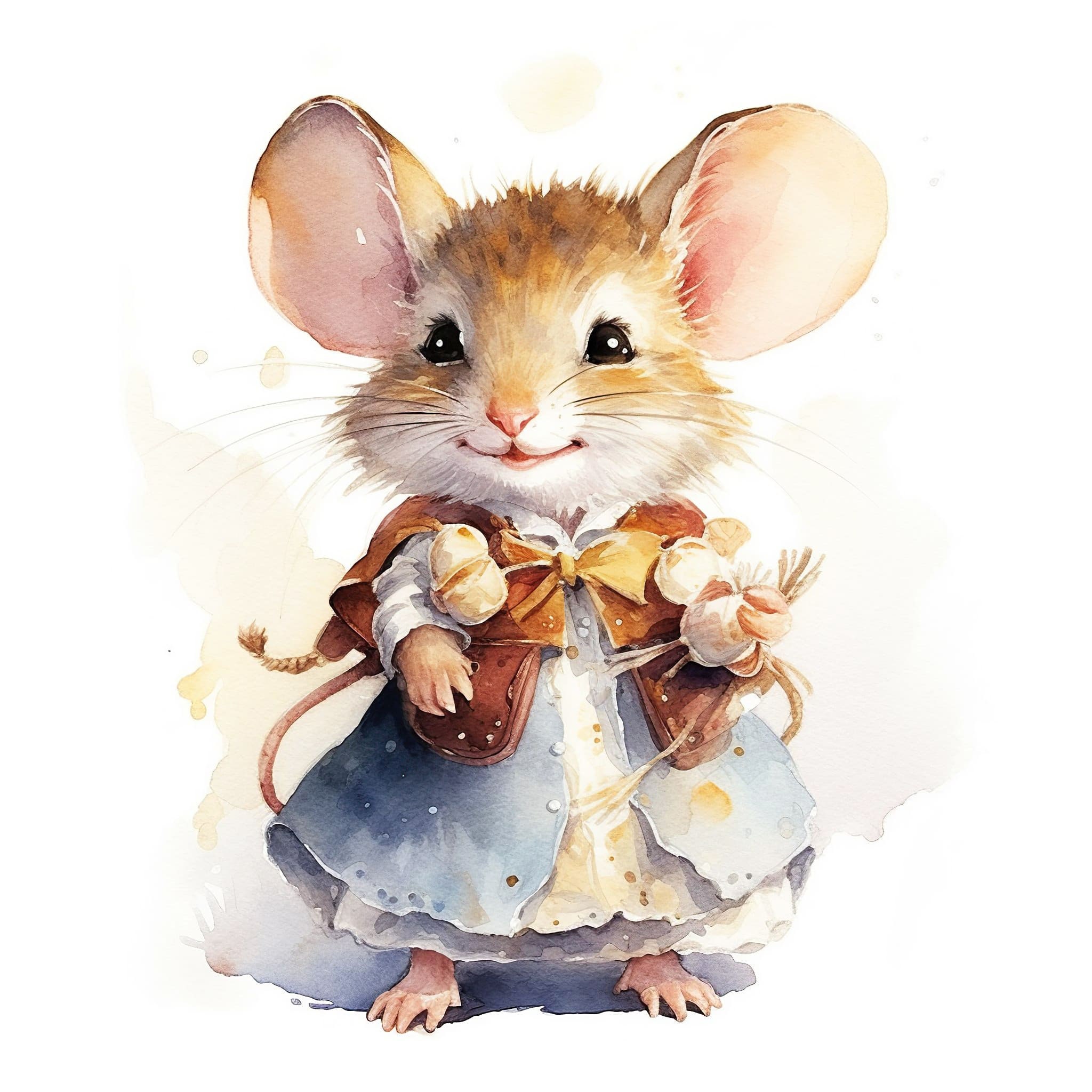 20 JPG Watercolour Mouse, Spring Clipart, Summer Clipart, Animal ...