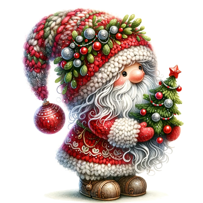 Christmas Gnomes Clipart - Etsy