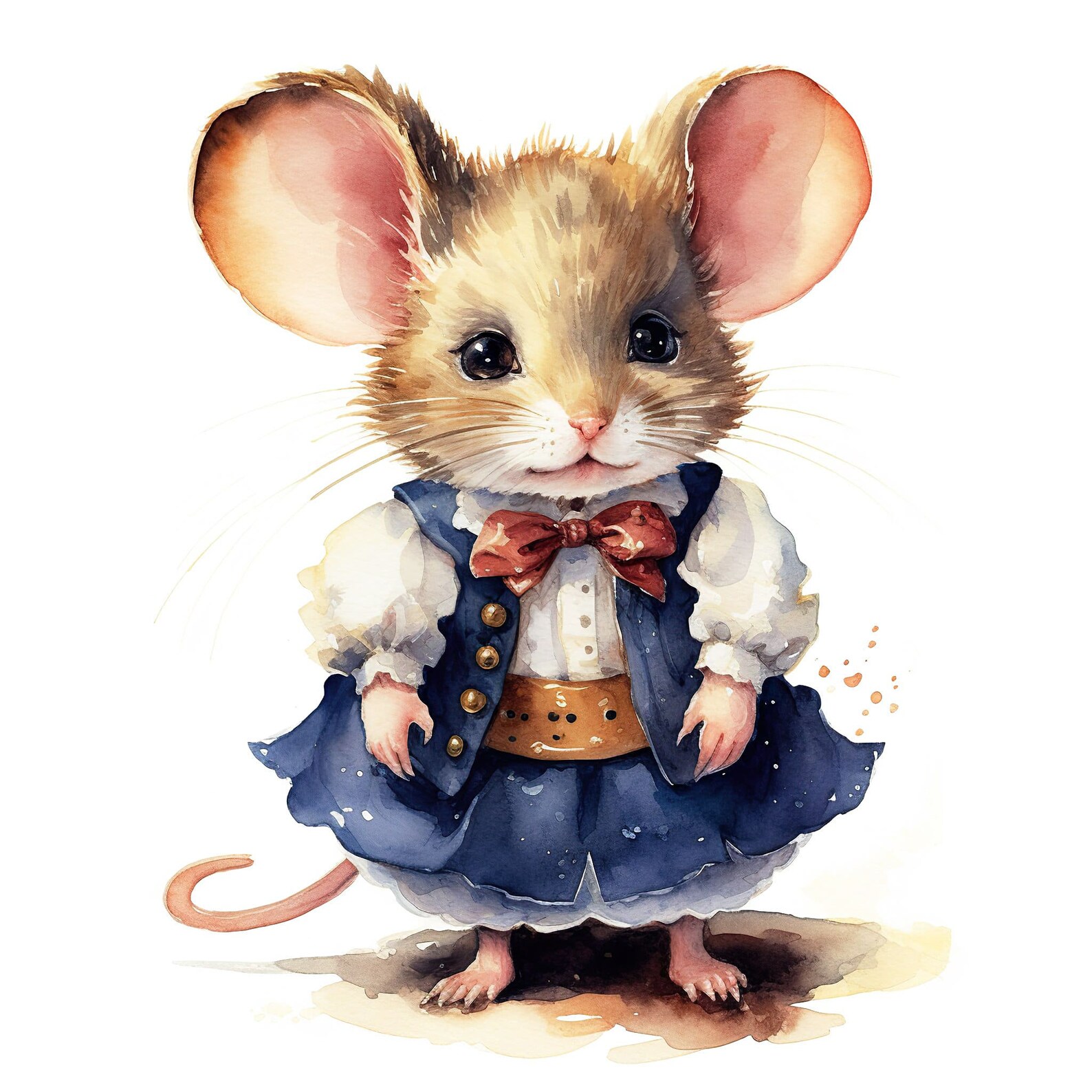 20 JPG Watercolour Mouse, Spring Clipart, Summer Clipart, Animal ...