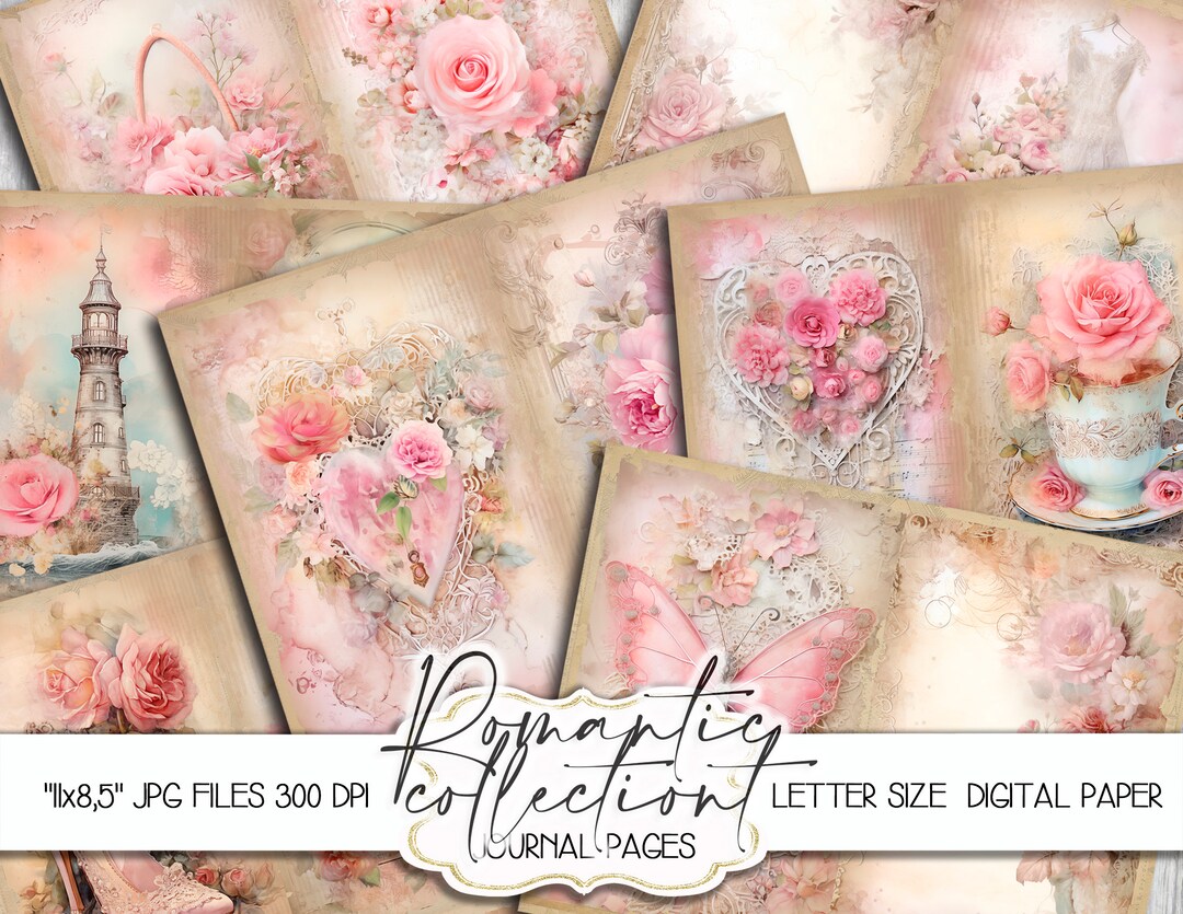 Junk Journal Digital, Valentine Printable, Valentines Crafts, Junk ...