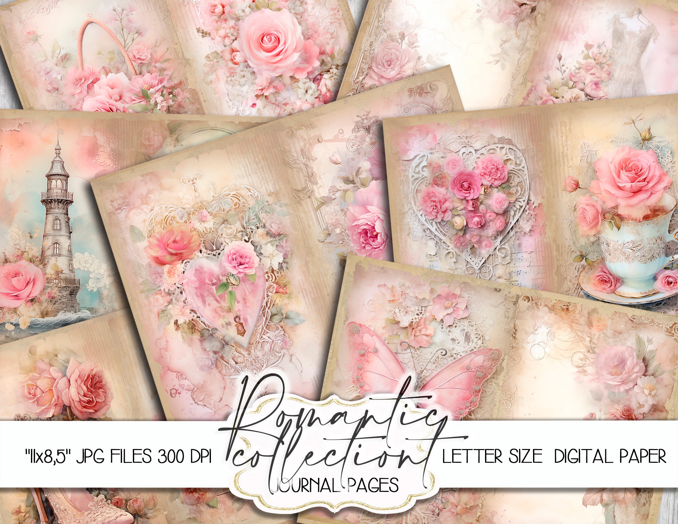 Junk Journal Digital, Valentine Printable, Valentines Crafts, Junk ...