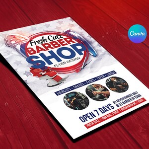 Barber Shop Flyer Template | Premium DIY Canva Flyer Template Design ...