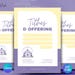 Editable Tithes and Offering Card, DIY Canva Flyer Template Design ...
