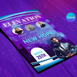 Editable Church Flyer, DIY Canva Flyer Template Design, Revival Church ...