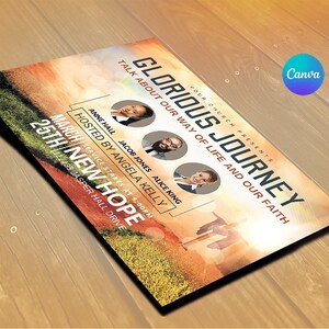 Editable Church Flyer, DIY Canva Flyer Template Design, Revival Church ...