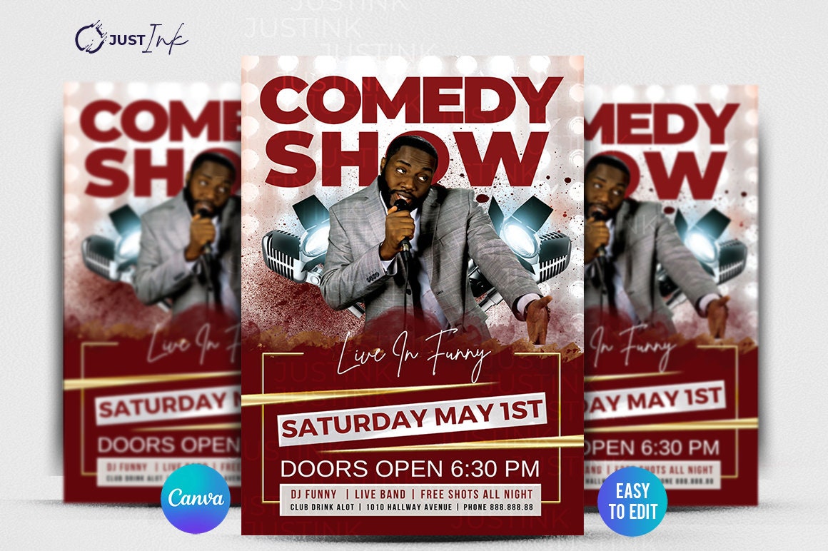 Comedy Show Flyer Template