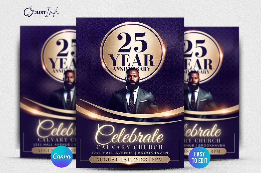 Editable Church Flyer, DIY Canva Flyer Template Design, Revival Church ...