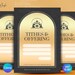 Editable Tithes and Offering Card, DIY Canva Flyer Template Design ...