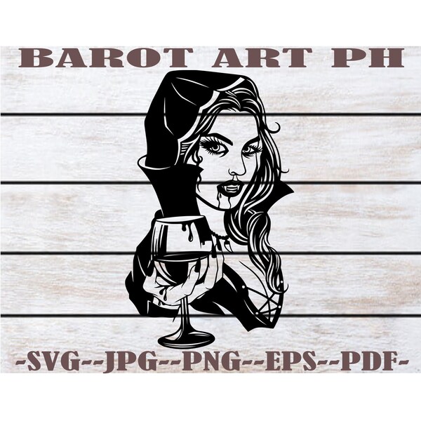 Vampire Woman Svg - Etsy