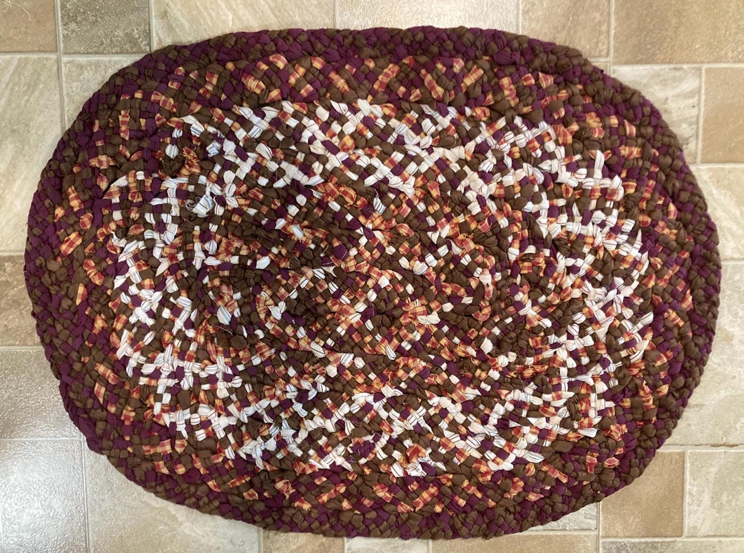 Hand Braided Rag Rug - Etsy