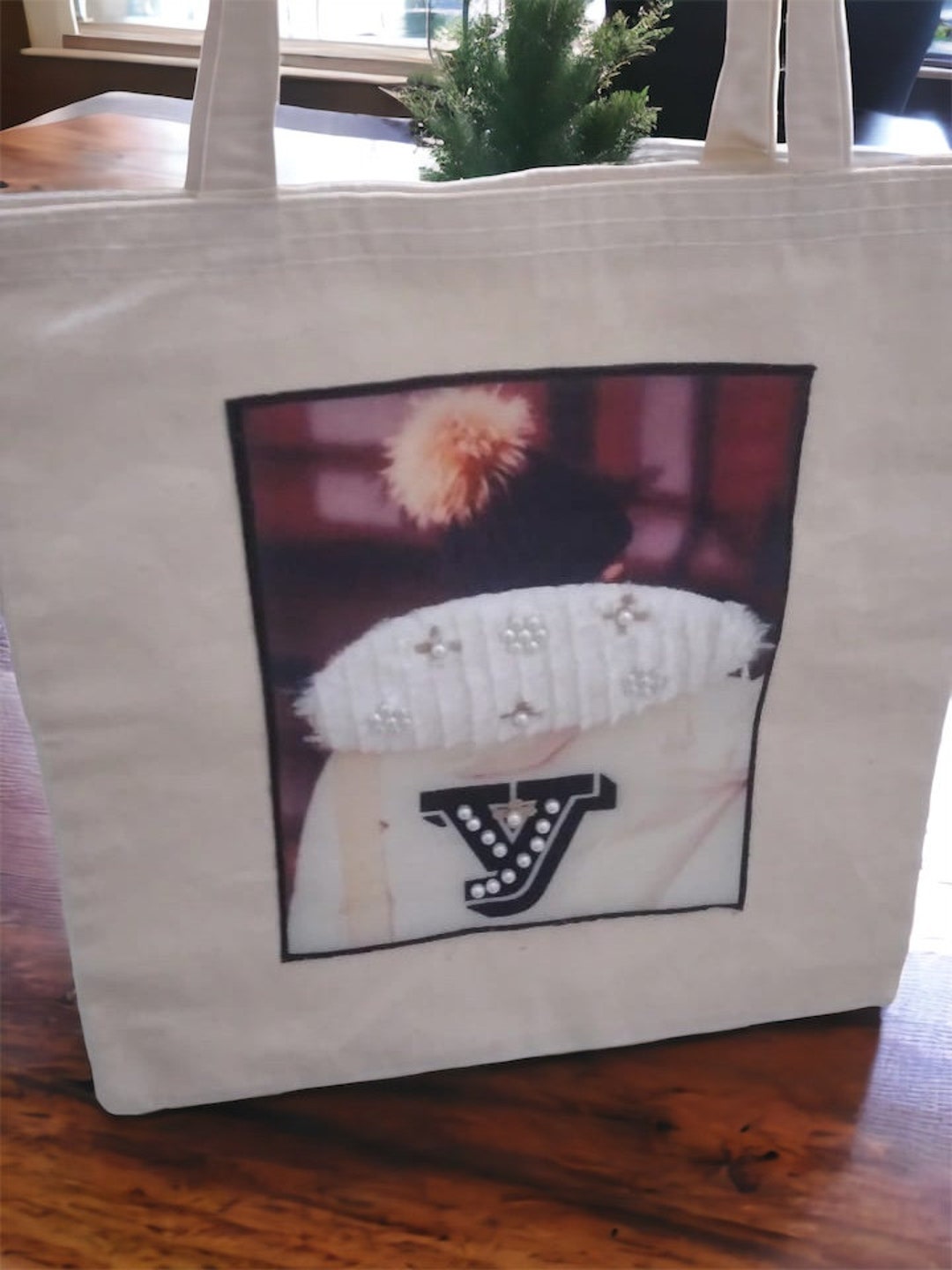 Women's Patterned Beaded Canvas Bag - Etsy
