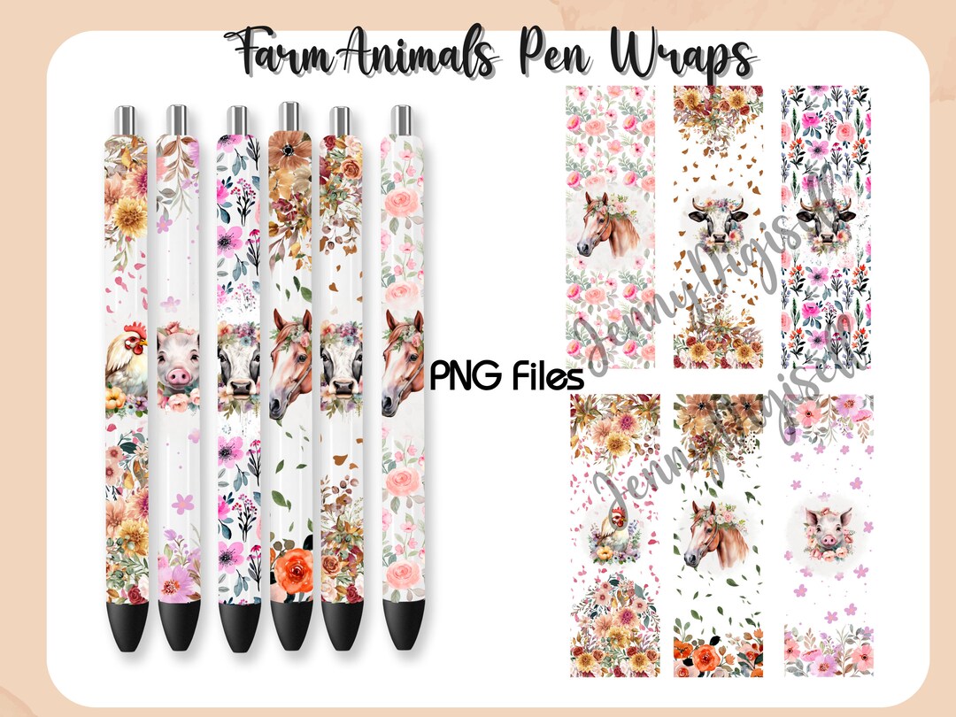 Farm Animals Pen Wraps,floral Animals Pen Wraps, Fall Animals Pen Wraps ...