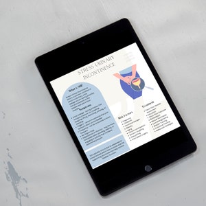 Stress Urinary Incontinence Handout Pelvic Floor Physical Therapy ...