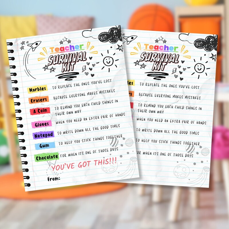 Teacher Survival Kit - Etsy