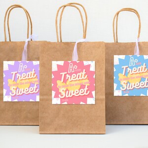 Printable Gift Tag, Back to School Treat Bag Tag, Digital Download, A ...