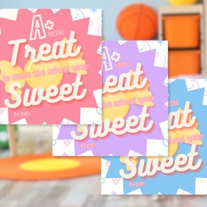 Printable Gift Tag, Back to School Treat Bag Tag, Digital Download, A ...