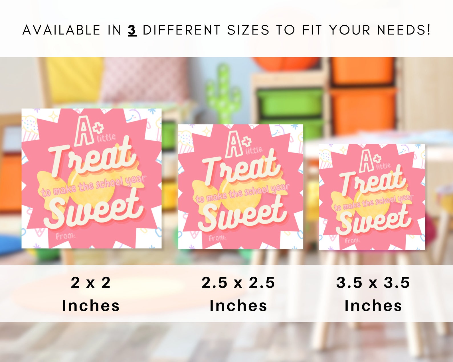 Printable Gift Tag, Back to School Treat Bag Tag, Digital Download, A ...