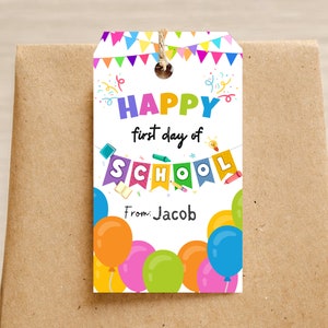 First Day of School Tags, Back to School Tags, Welcome Back to School ...