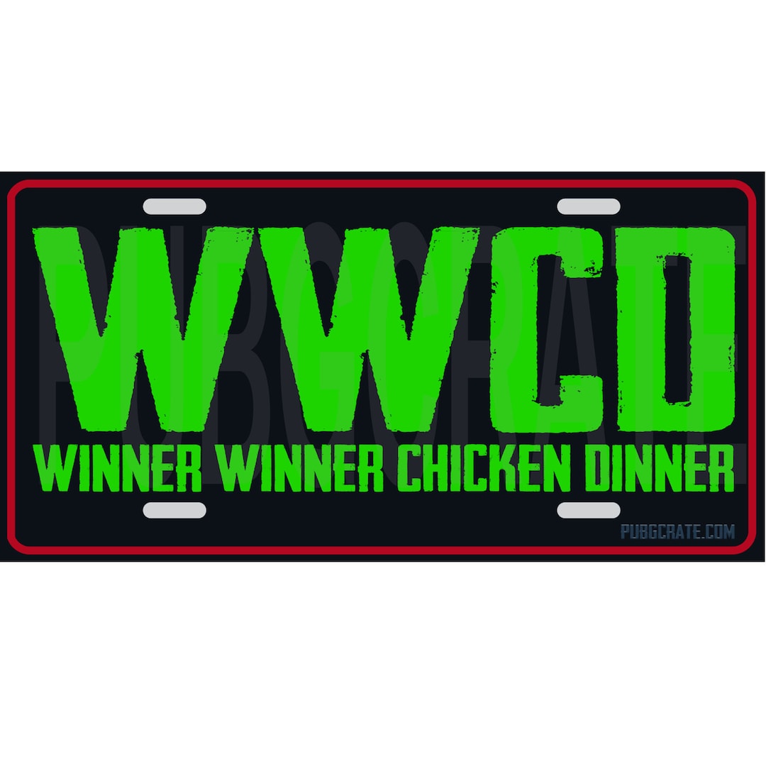 PUBG License Plate Playerunknown Battlegrounds Game Front Vanity Plate ...