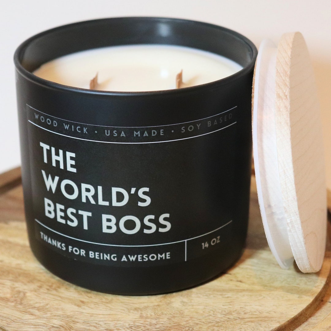 The World's Best Boss Candle, Gift for Boss, Funny Gift, Personalized ...