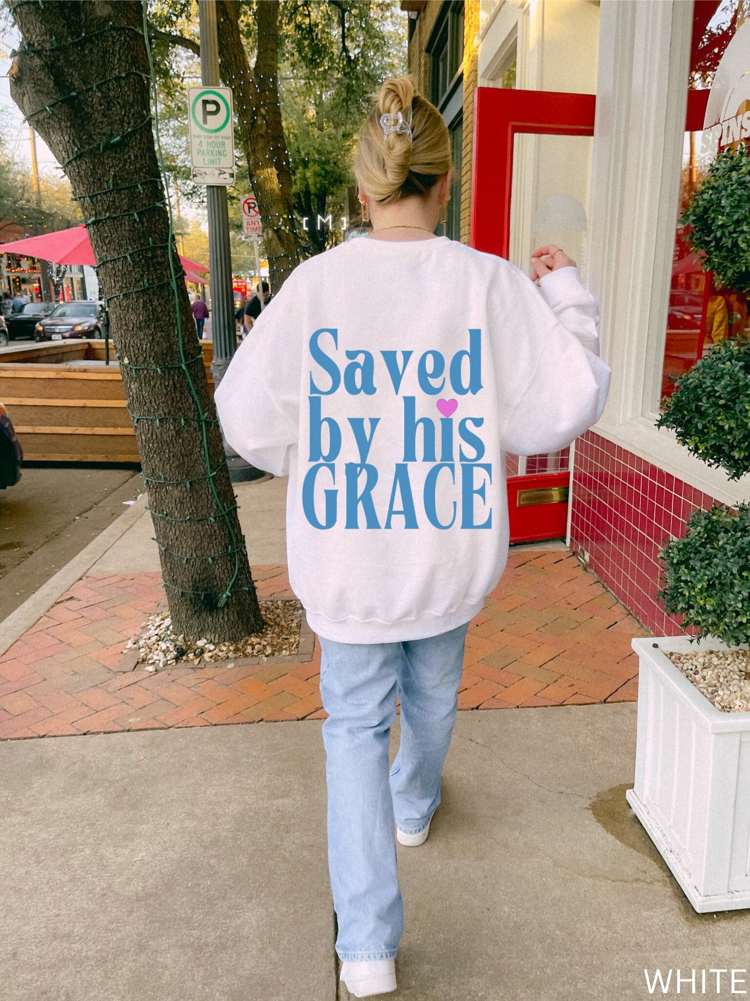 Saved by His Grace Aesthetic Christian Sweatshirt,trendy Preppy ...