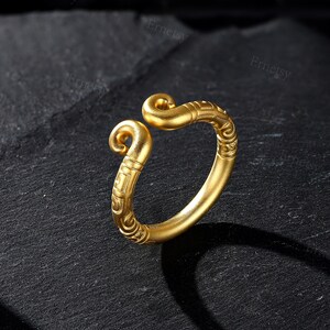 Custom Monkey King Ring | Sun Wukong Ring | Handcrafted Stackable Ring ...