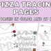 Tracing Worksheets, Printable Pizza Shop Center Tracing, Fine Motor ...