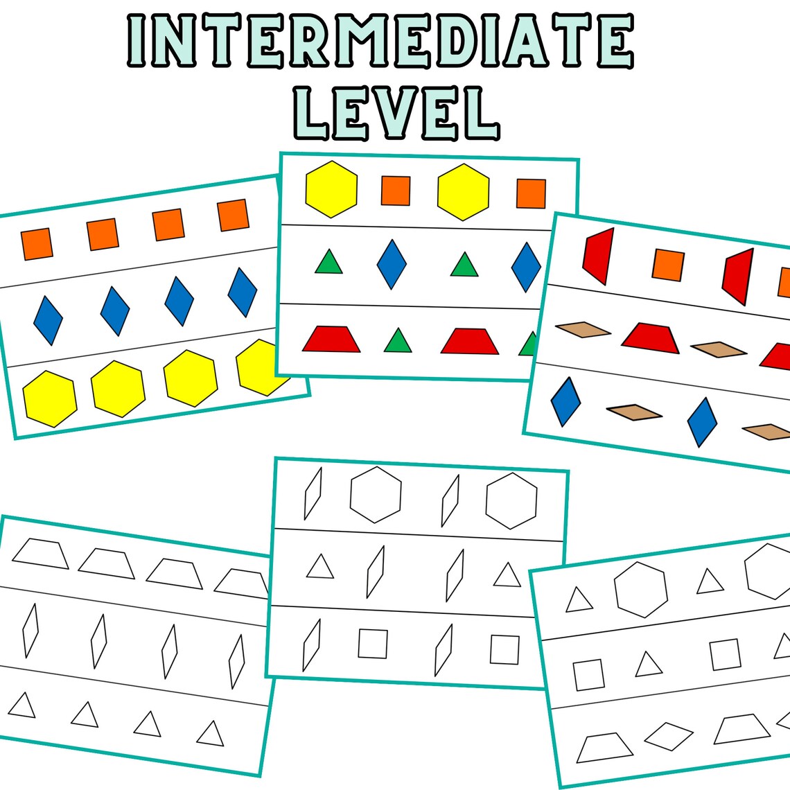 Pattern Blocks Activity Cards Pattern Block Printables Tangram Activity ...