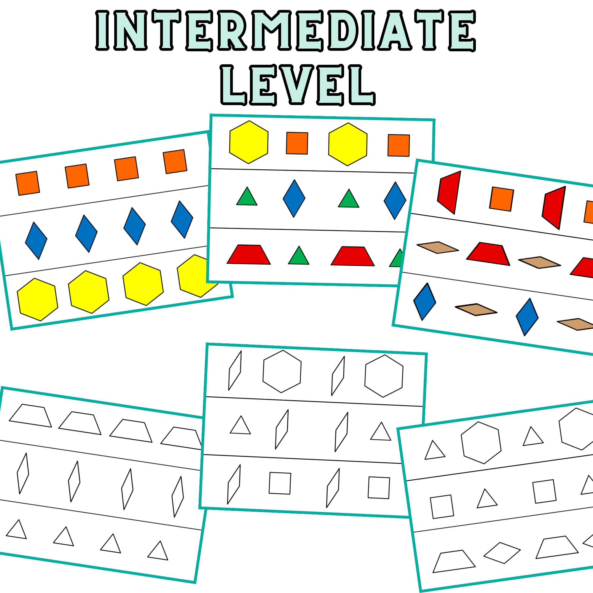 Pattern Blocks Activity Cards Pattern Block Printables Tangram Activity ...
