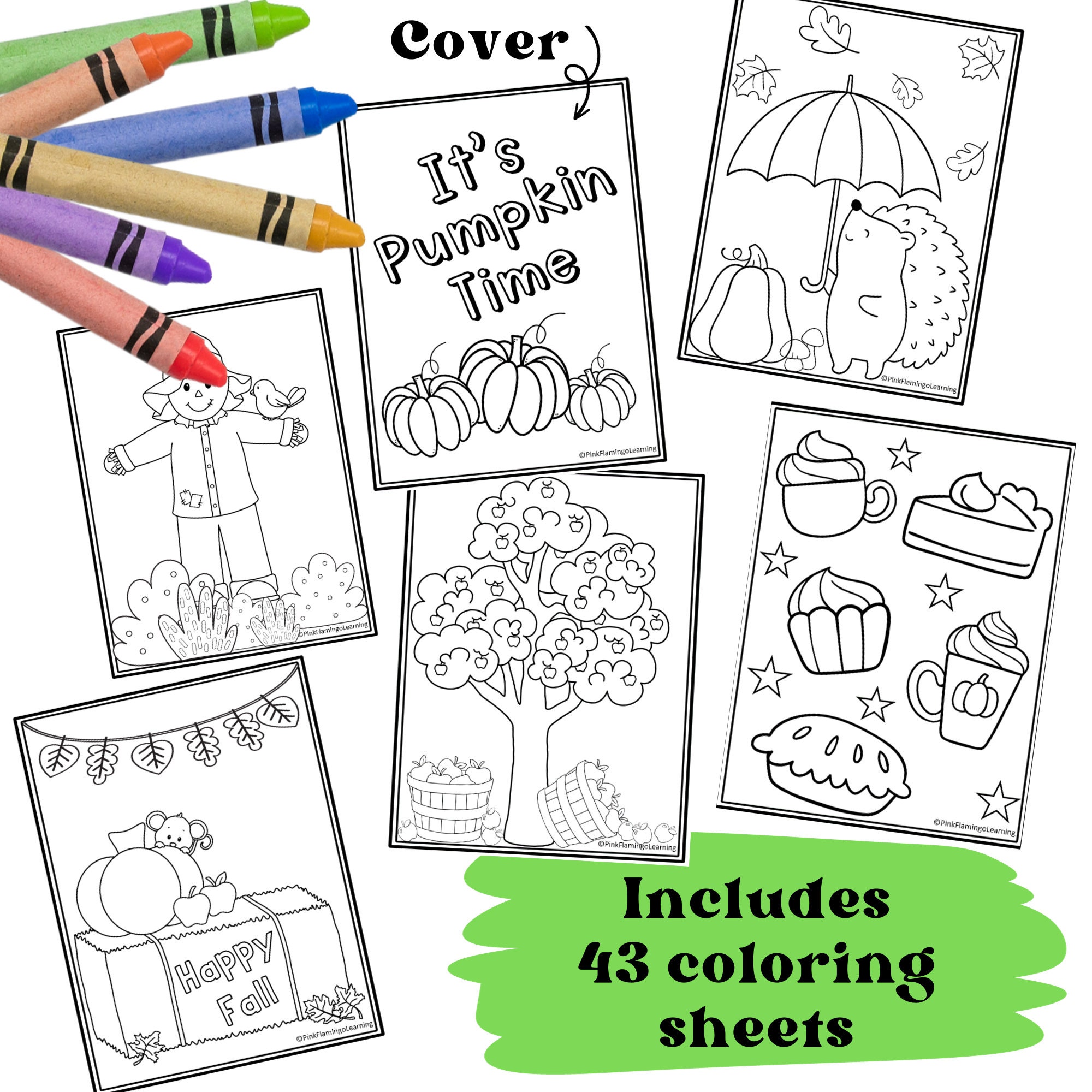 Coloring Pages for Fall, Coloring for Kids Coloring Sheets, Printable ...