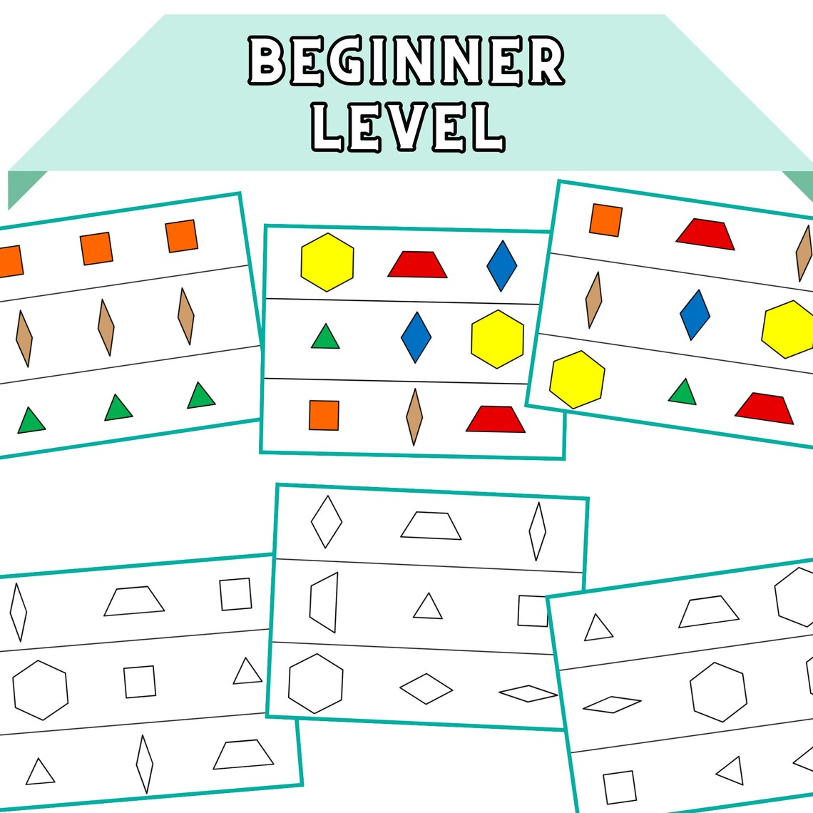 Pattern Blocks Activity Cards Pattern Block Printables Tangram Activity ...
