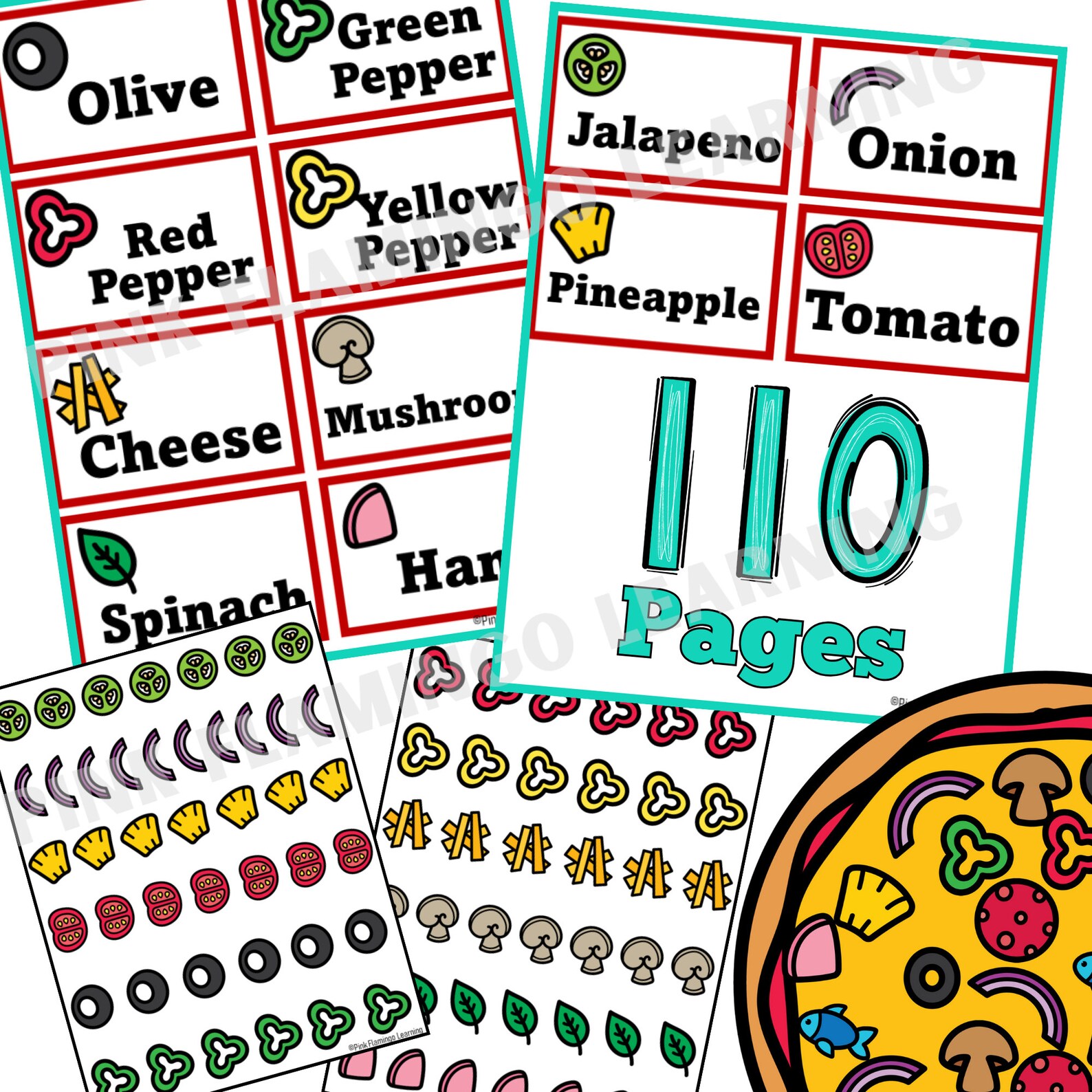 P is for Pizza Dramatic Play Printables Pizza Shop Pretend Play Letter ...