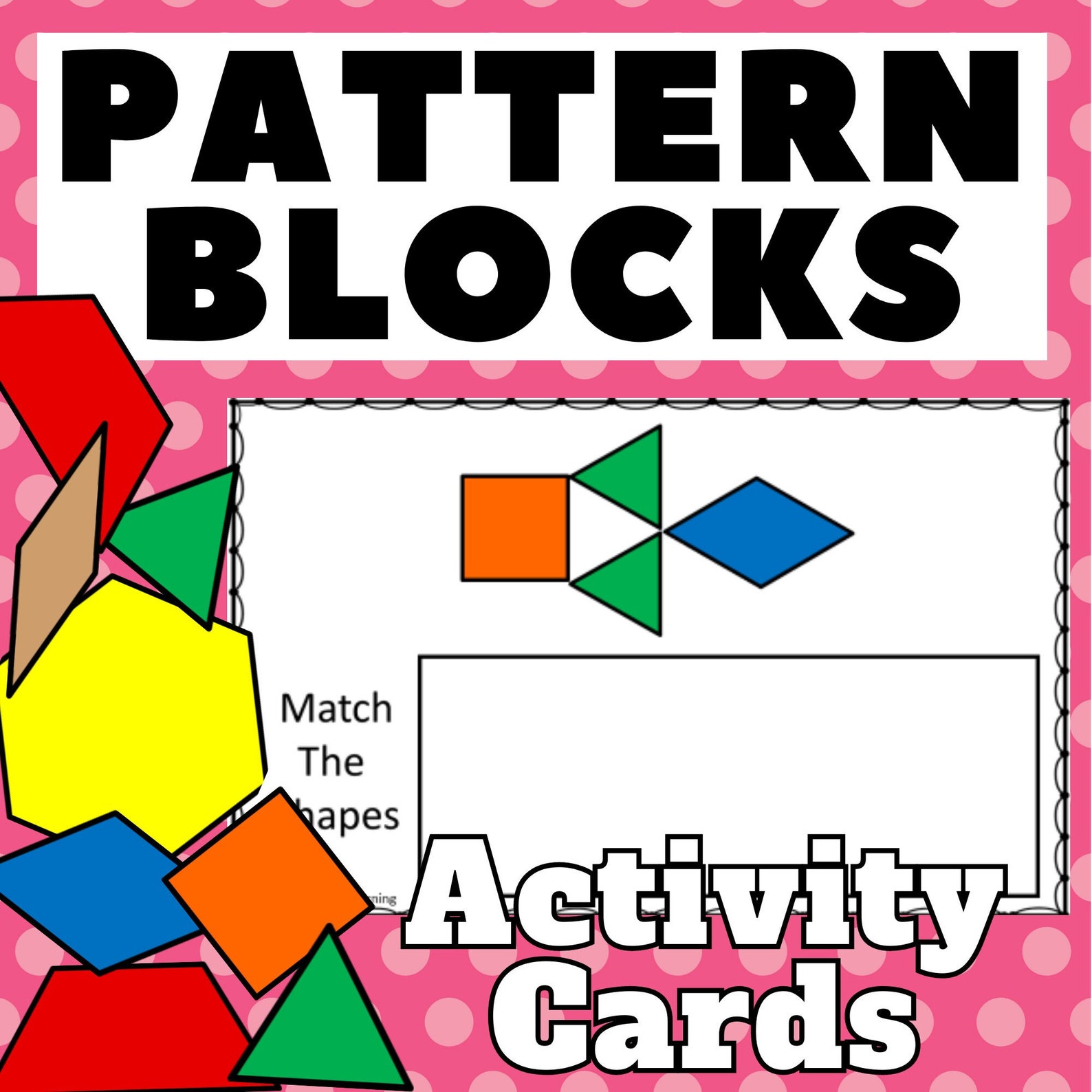 Pattern Block Activity Pattern Block Cards Shapes Printables Shapes ...