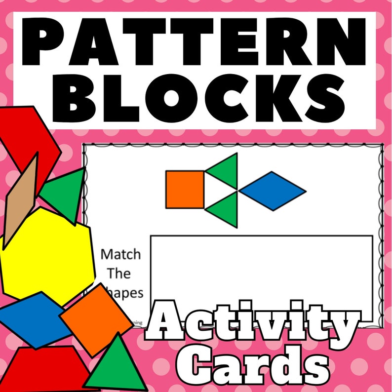 Pattern Block Activity Pattern Block Cards Shapes Printables Shapes ...