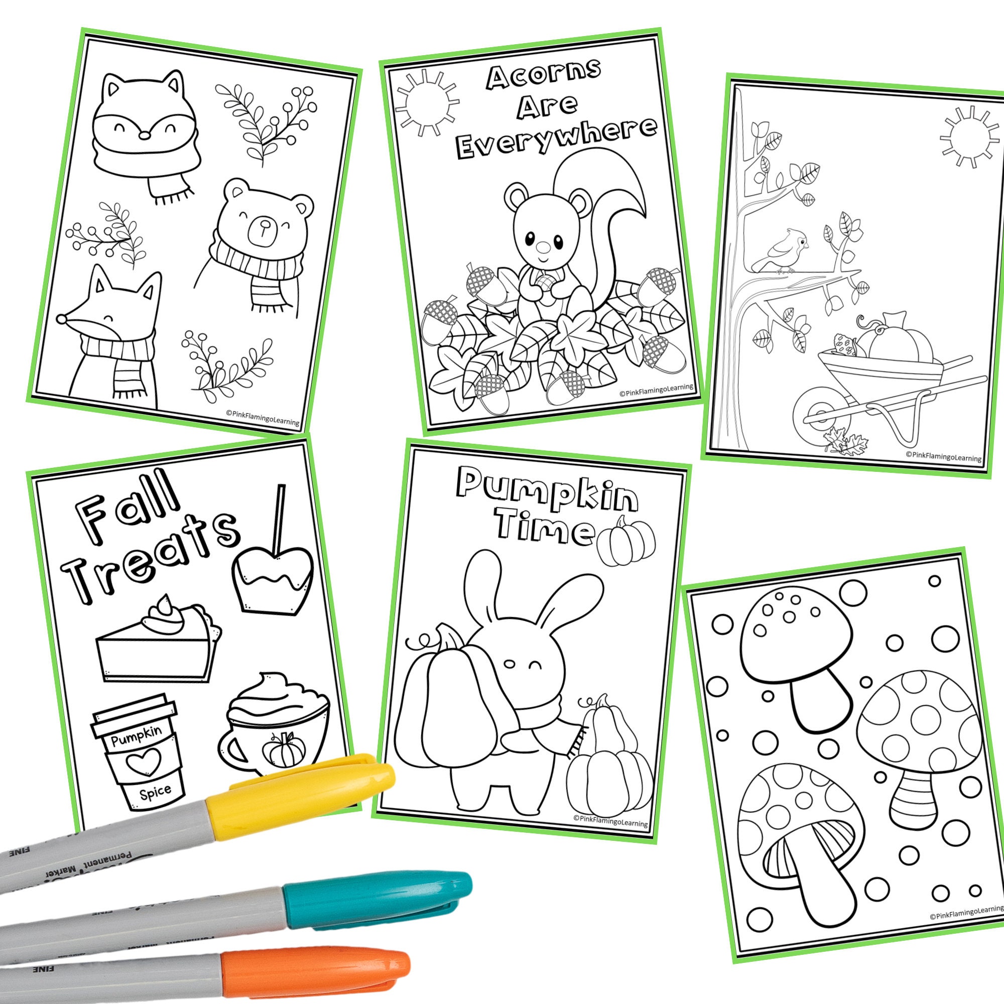 Coloring Pages for Fall, Coloring for Kids Coloring Sheets, Printable ...