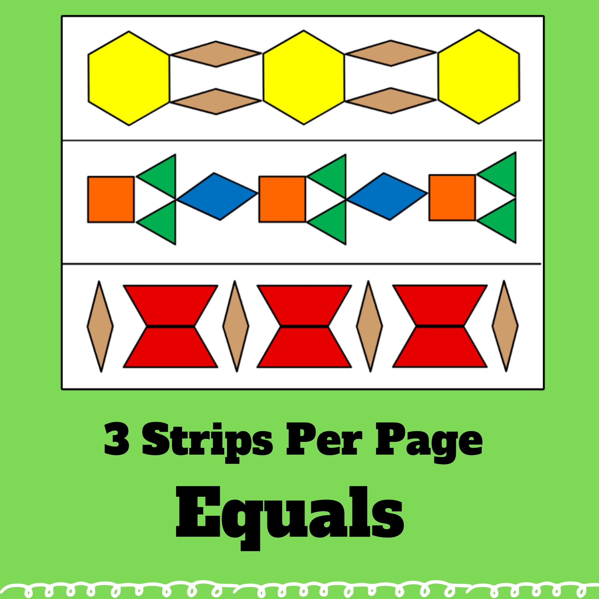 Pattern Blocks Printable Pattern Block Mats Task Card Activity Mats ...