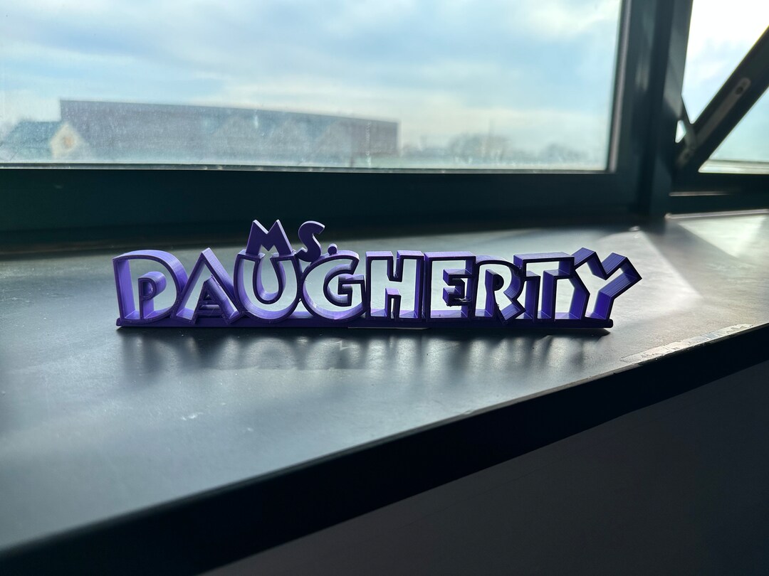 3D Printed Name plate for Desk/worktable - Etsy