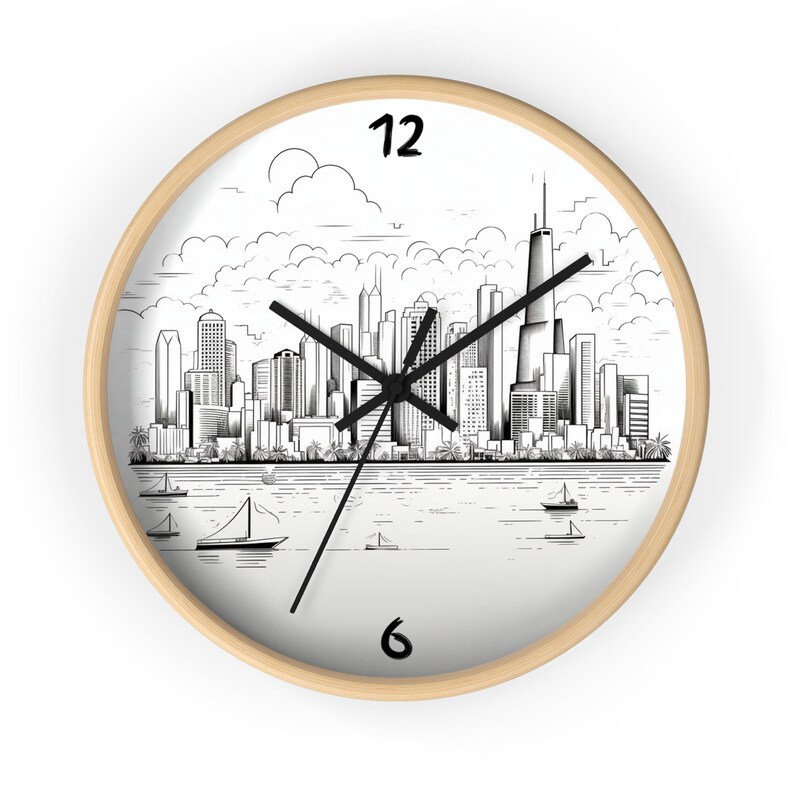 New York Wall Clock, Modern Wall Clock, Gift for Friends, Wall Clock ...